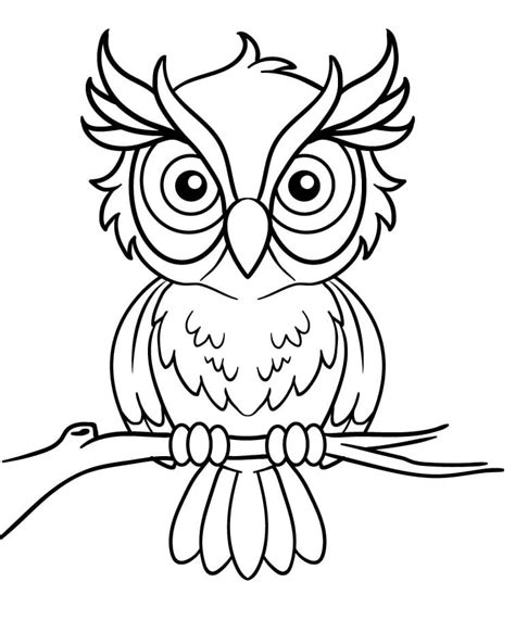 Owl Free Printable Coloring Pages