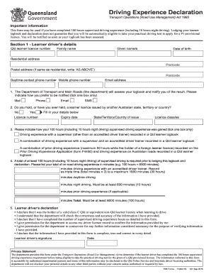 Driving Declaration Form Fill And Sign Printable Template Online