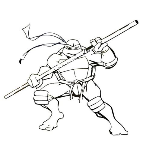 Tortuga Ninja Comiendo Pizza Para Colorear Imprimir E Dibujar 20069