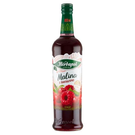 Herbapol Suplement diety syrop o smaku malinowo żurawinowym 680 ml