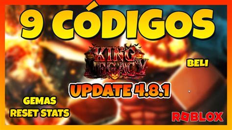 9 CÓDIGOS TODOS los CÓDIGOS activos de KING LEGACY Update 4 8 1