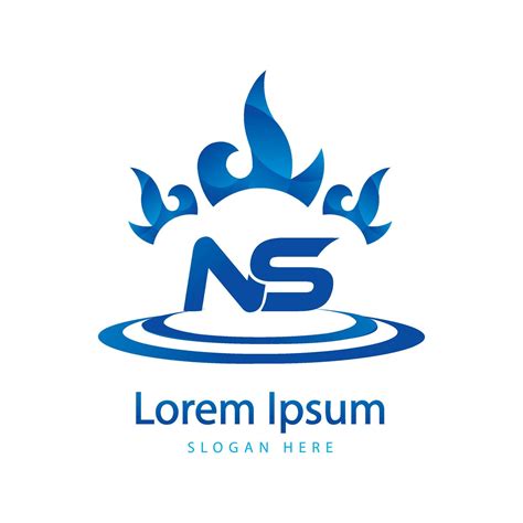 NS Letter Logo Design Creative Modern NS Letters Icon Illustration