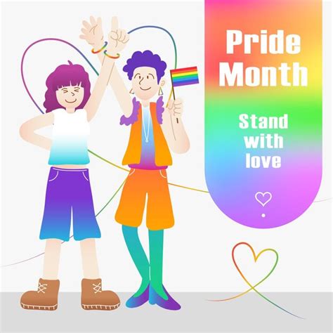 Premium Vector Vector Pride Month Stand With Love Equality Illustration