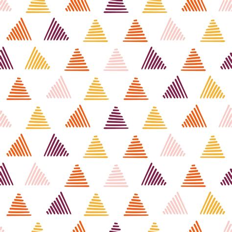 Premium Vector Seamless Pattern With Colorful Triangles
