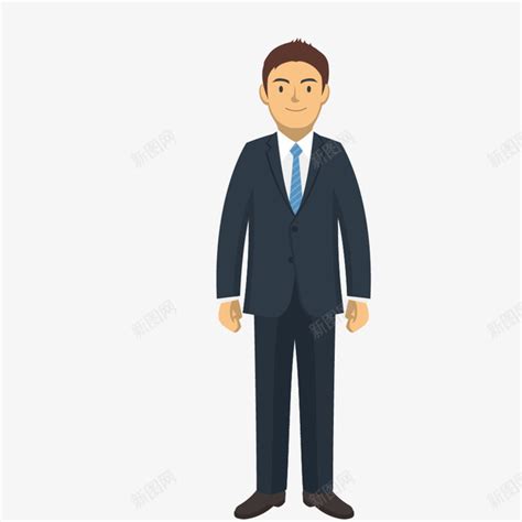穿西装的卡通人物png图片免费下载 素材7QzWejkje 新图网