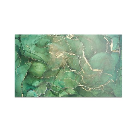 Szklana Deska Kuchenna HOMEPRINT Oryginalny Marmur Zielony 60x52 Cm