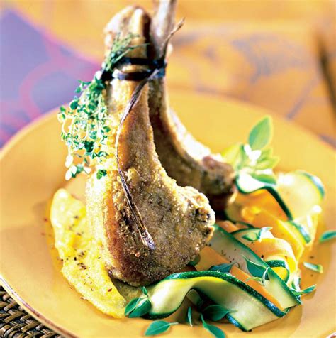Recette côtelettes dagneau à la parmesane Marie Claire