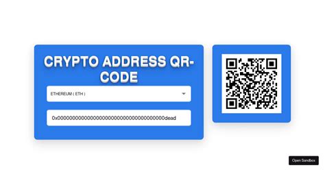 Crypto Address Forked Codesandbox