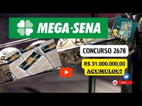 Tabelas E Cruzeta Para O Concurso 2678 Da Mega Sena YouTube
