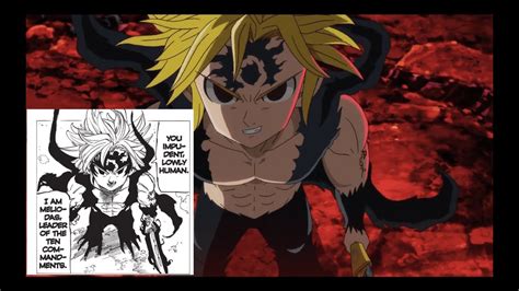 Meliodas Vs Escanor Ep 12 Comparison Anime Manga Nanatsu No Taizai