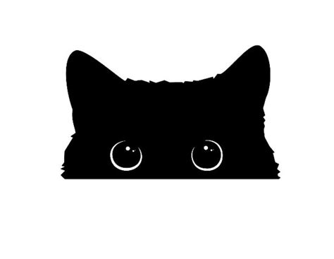 Peeking Cat Kitten Vector File In Svg Dxf And Eps Formats For Etsy Uk