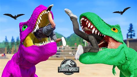 Tyrannosaurus Rex Colour Pack Vs Indominus Rex Vs Giganotosaurus