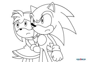 Desenhos de Amy Rose Para Colorir Páginas Para Impressão Grátis
