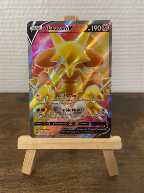 CARTE POKÉMON Alakazam V full art 172 185 EUR 18 00 PicClick FR