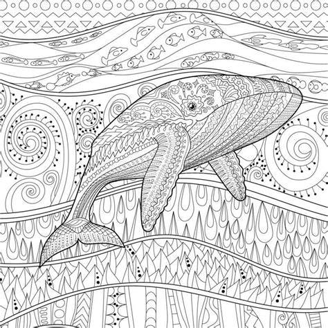 Mandala De Ballenas Para Colorear Imprimir E Dibujar ColoringLib