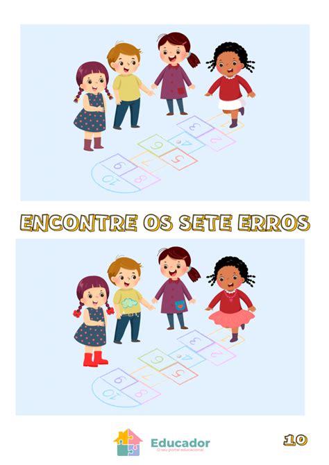 Jogos Dos Erros Para Imprimir Educador