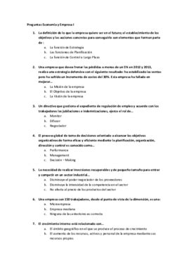 PREGUNTAS ECONOMIA Pdf