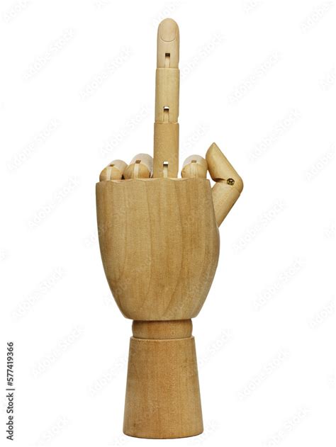 Hand Middle Finger Fuck You Symbol Vintage Sketch Vector De Stock The