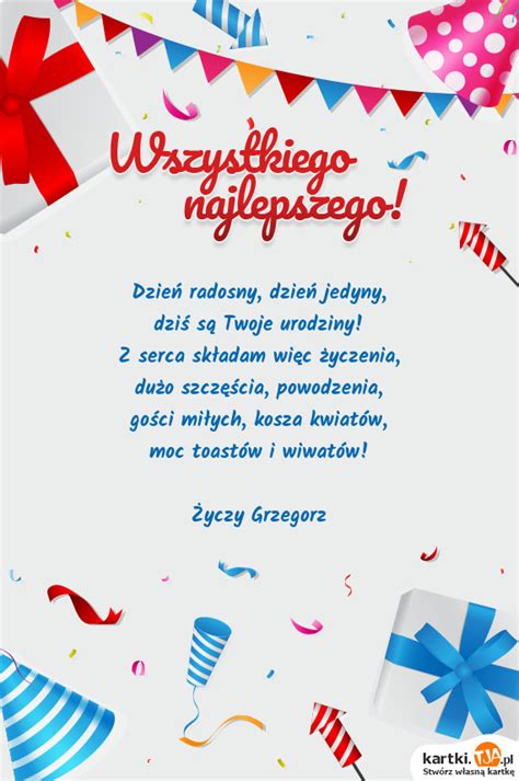 Dzi S Twoje Urodziny Z Serca Sk Adam Wi C Yczenia Darmowe Kartki