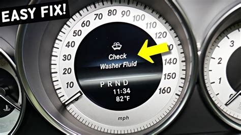 MERCEDES CHECK WASHER FLUID WARNING W204 W205 W211 W212 W213 GLC GLA