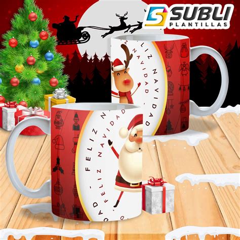 Plantillas Navidad Sublimar Tazas Artofit