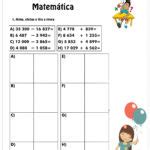 Atividade de matemática 4ano resolva Ler e Aprender