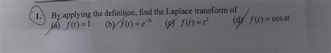 solved by applying the first shift theorem find the laplace