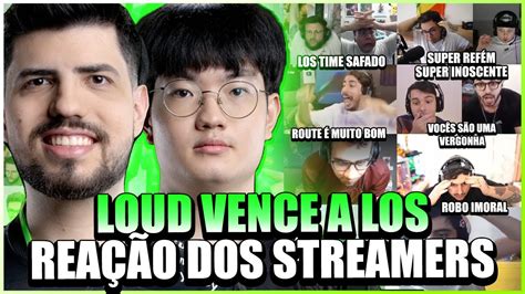 STREAMERS REAGEM A LOUD VIRANDO CONTRA LOS E TIRANDO AS CHANCES DE