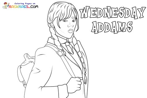Wednesday Addams Kleurplaten Afbeeldingen Om In Te Kleuren