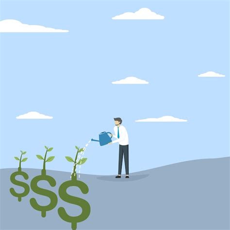 Concepto de inversión de dividendos prosperidad y crecimiento