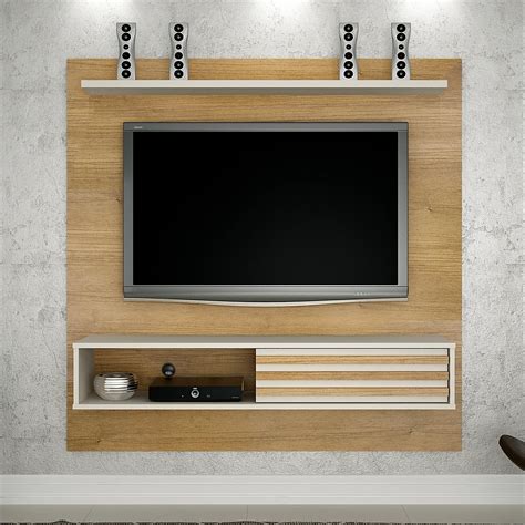 Painel para TV até 50 Polegadas 2 Prateleiras 1 Nicho Arizona