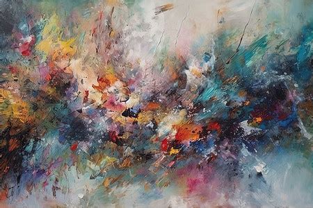 色彩丰富的花朵油画插画图片下载 正版图片402450199 摄图网