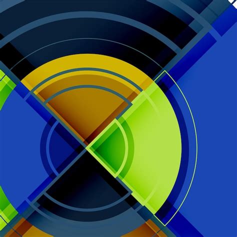 Círculos creativos fondo abstracto geométrico con efecto 3D Vector