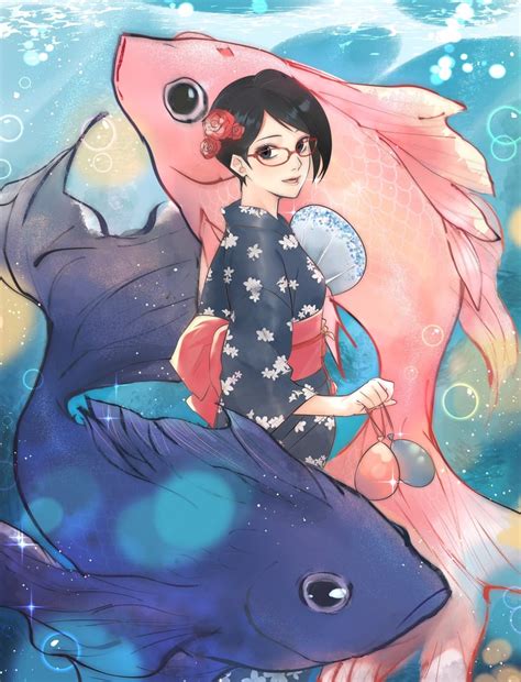 Uchiha Sarada Naruto And 1 More Drawn By Goma307 Danbooru