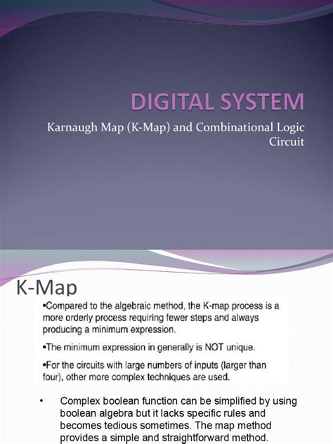simplifying boolean expressions with karnaugh maps pdf mathematical logic logic