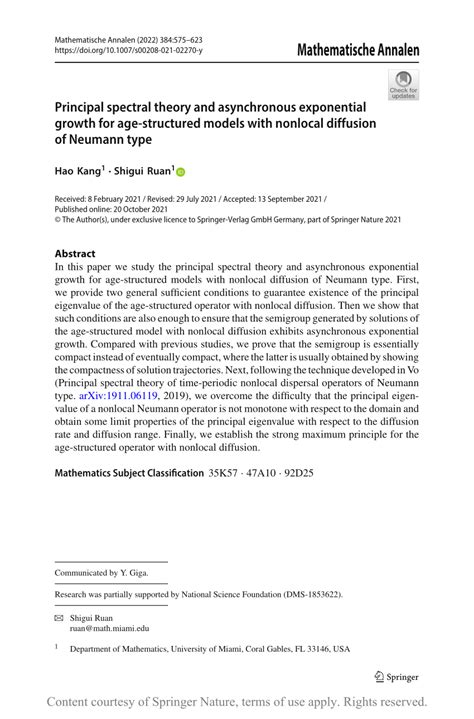 principal spectral theory and asynchronous exponential growth for age structured models with