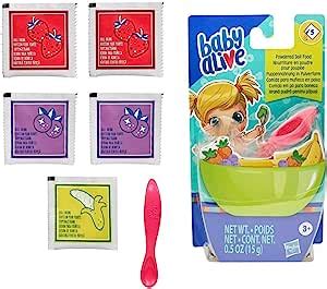 Baby Alive Powdered Doll Food Refill Includes Doll Food Packets