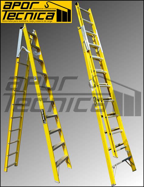 Escaleras Telescopicas Escalera De Extension En Fibra De Vidrio Y
