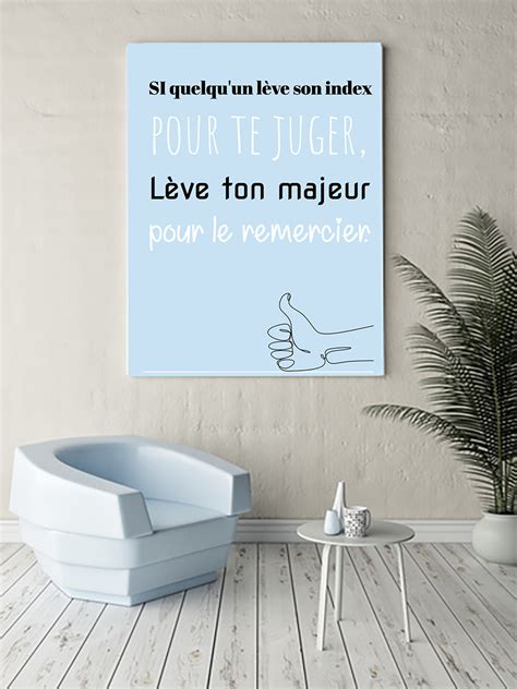 Tableau ou poster personnalisé citation lève son index Avalokita