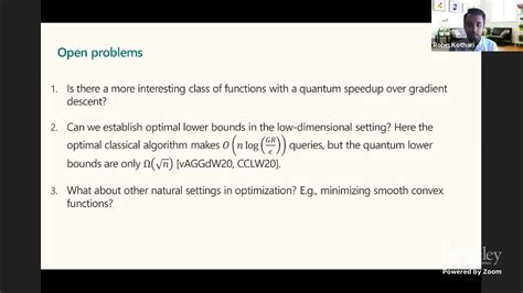 no quantum speedup over gradient descent for non smooth convex optimization youtube