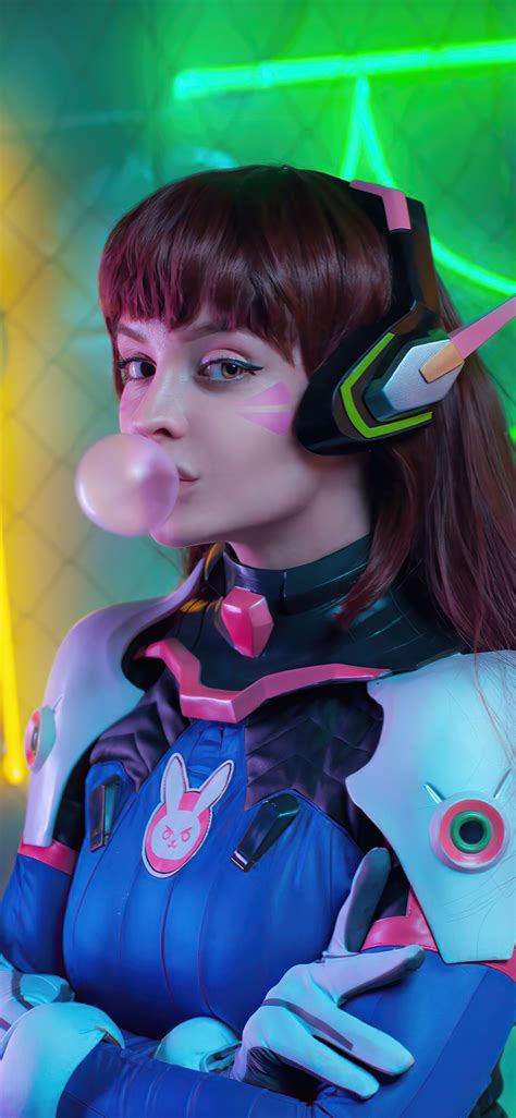 1125x2436 Dva Overwatch Game Cosplay Girl 4k Iphone Xsiphone 10iphone X Hd 4k Wallpapers