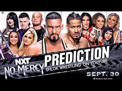 WWE NXT No Mercy 2023 Match Card Prediction HD Shlok Wrestling YouTube