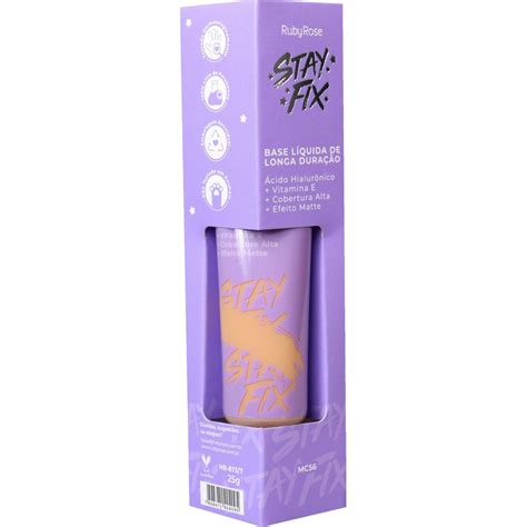 Base Líquida De Longa Duração Stay Fix Hb8737 Mc56 Ruby Rose