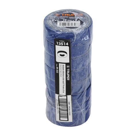 M Z Truper Cinta De Aislar De M X Mm Azul Truper