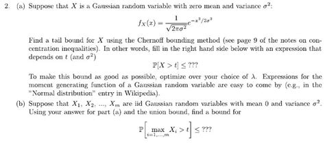 A Suppose That X Is A Gaussian Random Variable Chegg