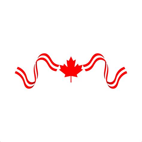 Canada Flag Vector Hd Images Canada Flag Ribbon Concept Canada