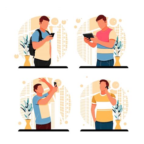 Porträt der arbeitssituation flaches designkonzept illustration