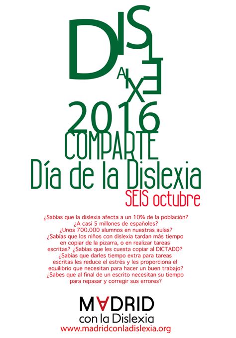 Es el día de la Dislexia Madrid con la Dislexia