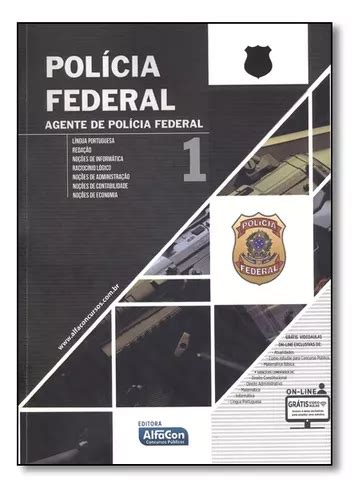 Apostila Policia Federal Agente Vol Alfacon Frete Gr Tis