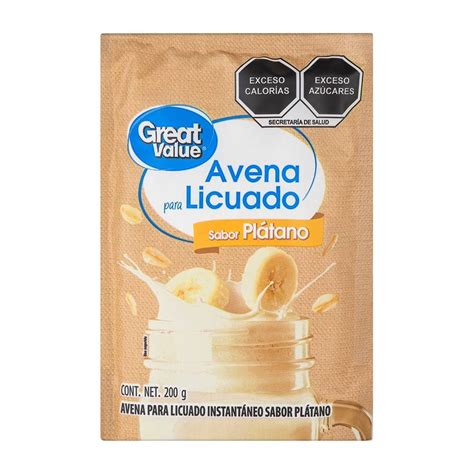 Avena Great Value Para Licuado Sabor Pl Tano G Walmart